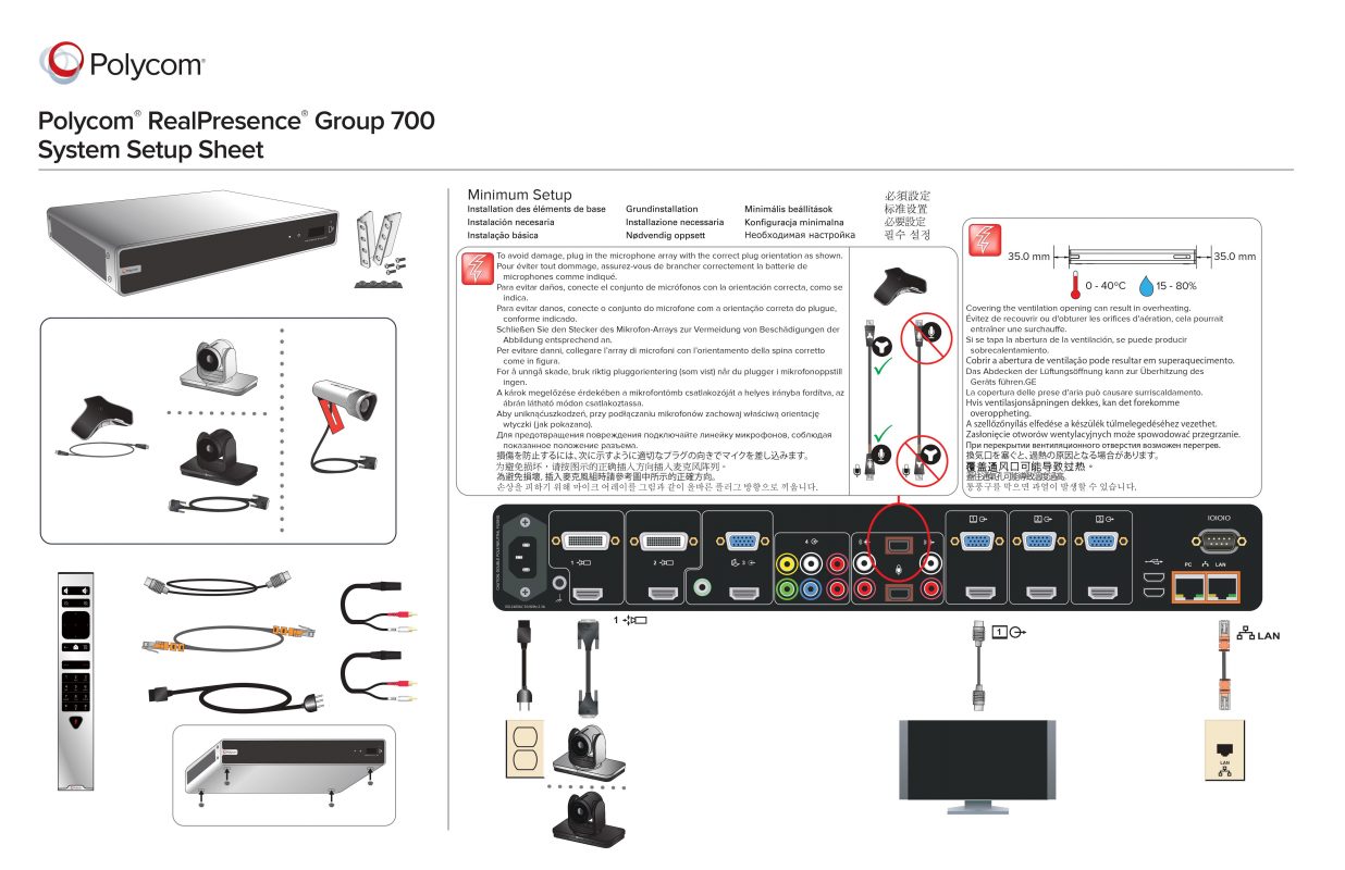 Thiết bị hội nghị truyền hình Polycom Group 700 - CÔNG TY TNHH DỊCH VỤ ...